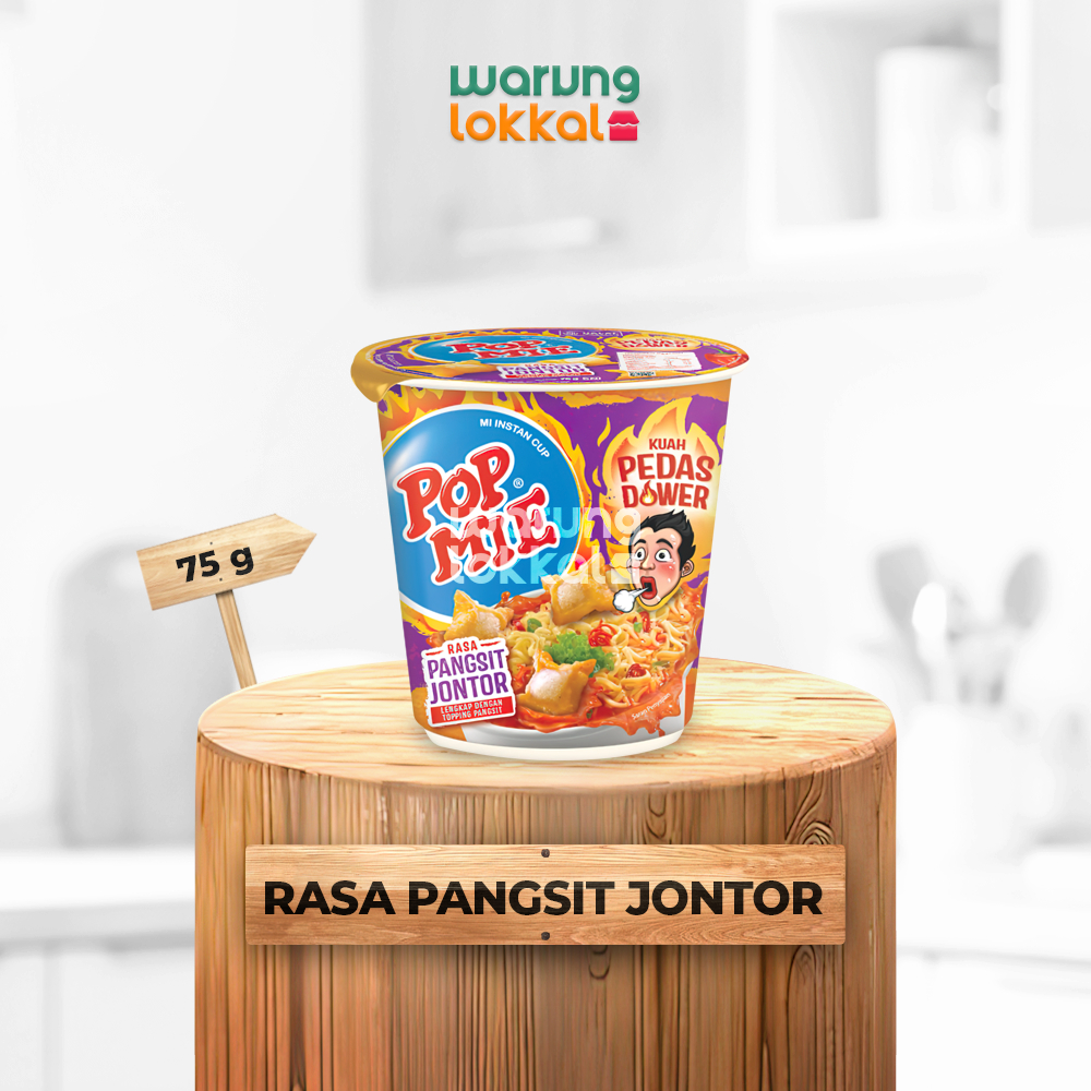 Jual Pop Mie Pangsit Jontor Pedas Dower 75g - Warung Lokkal | Shopee ...