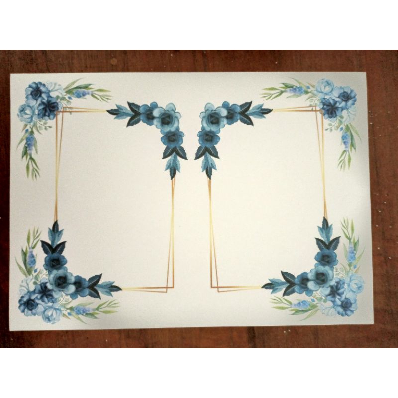 Jual cetak undangan TJ biru tua | Shopee Indonesia