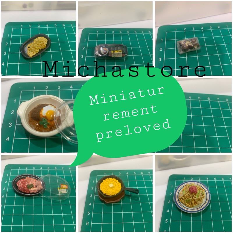 Jual michastore preloved miniatur makanan rement re-ment miniature ...