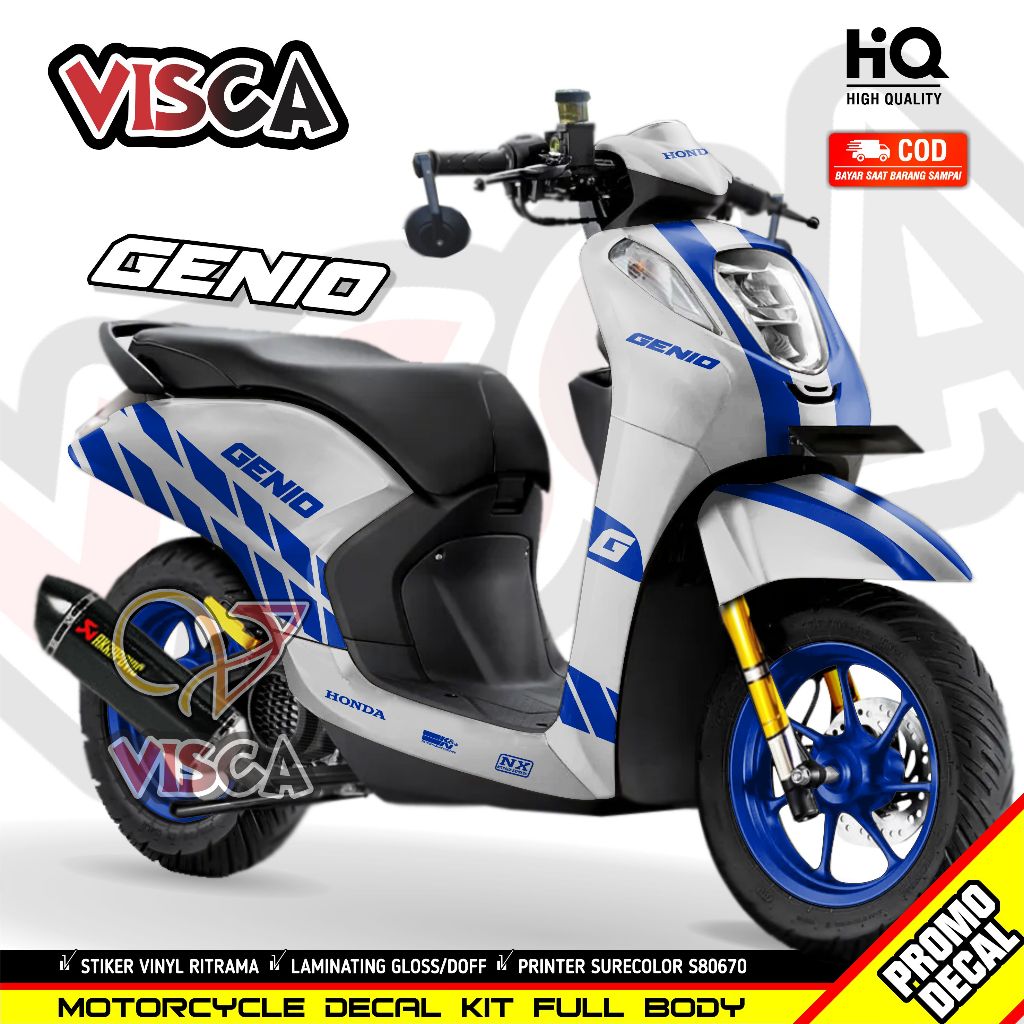 Jual Decal Genio Full Body / Striping Genio Fullbody / Stiker Dekal ...