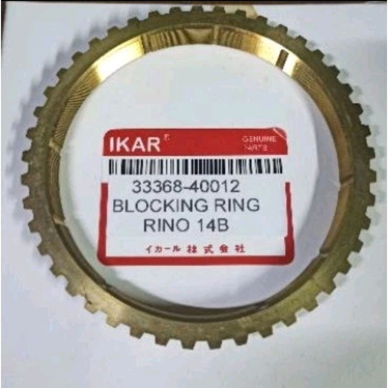 Jual BLOCKING RING /SYNCHRONISER RING TOYOTA RINO 14B /ET /33368-40012 ...
