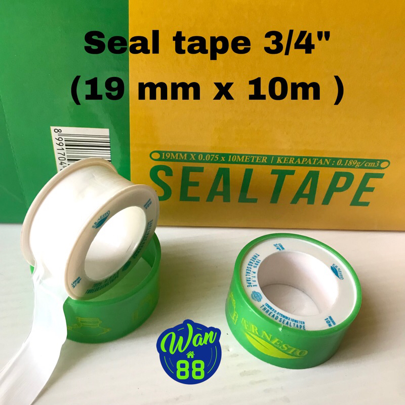 Jual Seal Tape/ Selotip/TBA 3/4” ( 19mm x 10m) Ernesto | Shopee Indonesia
