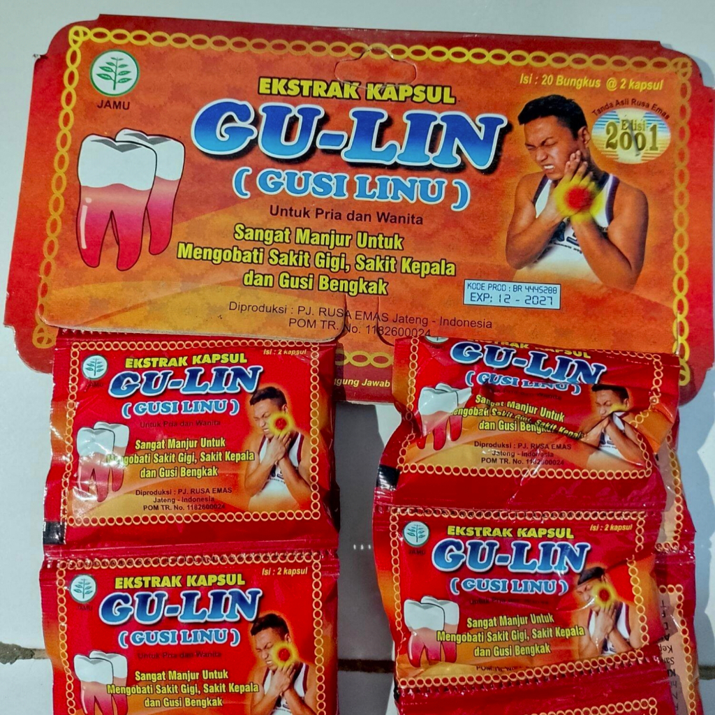Jual HDP Sangat Manjur KAPSUL GULIN HERBAL SAKIT GIGI | GUSI BENGKAK ...