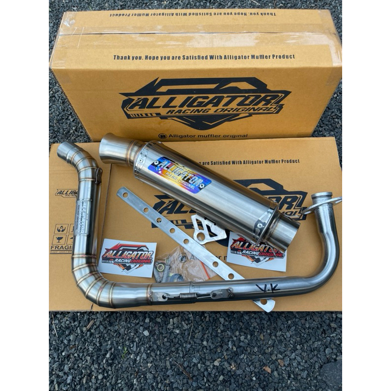 Jual Knalpot samlong corong medwick original alligator Beat Mio Scoopy ...