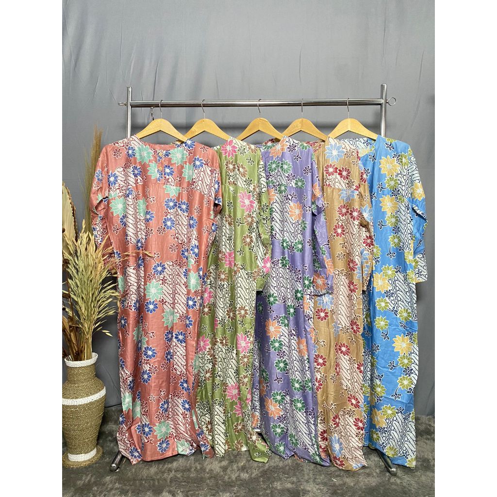 Jual Daster Muslimah / Daster Muslim Motif Batik / Daster Lengan ...