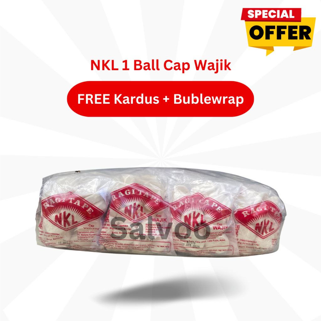 Jual Ragi tape NKL Wajik Original 1 bal | Ragi W 1 ball | Pakan Semut ...