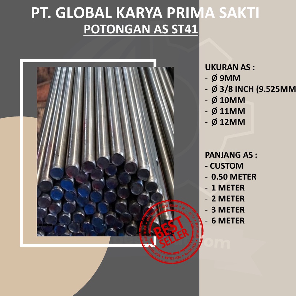Jual Sudah READY Besi As ST41 Diameter 1mm x 2 Meter | Shopee Indonesia