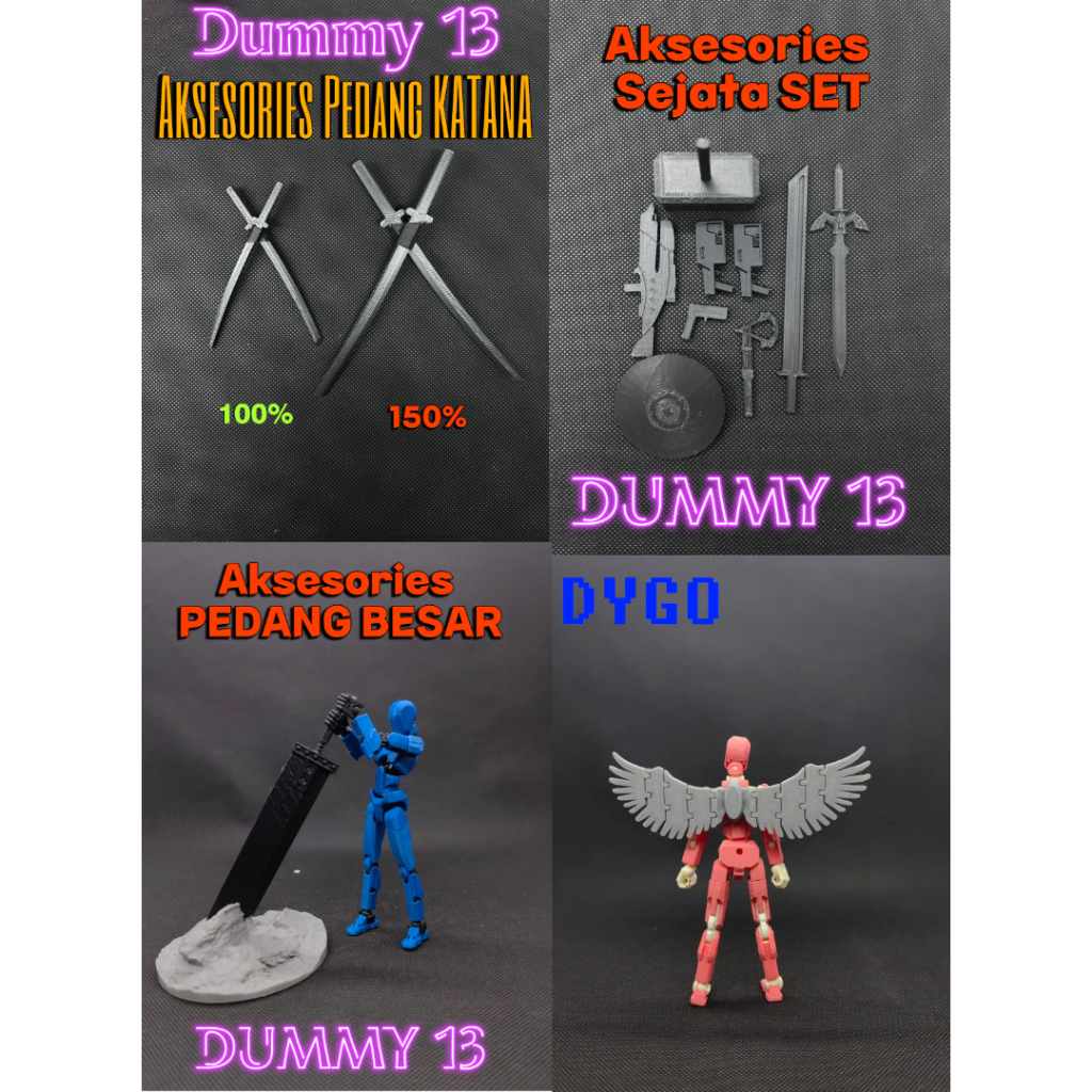 Jual Aksesoris / koleksi berbagai jenis model SENJATA Titan Dummy 13 ...