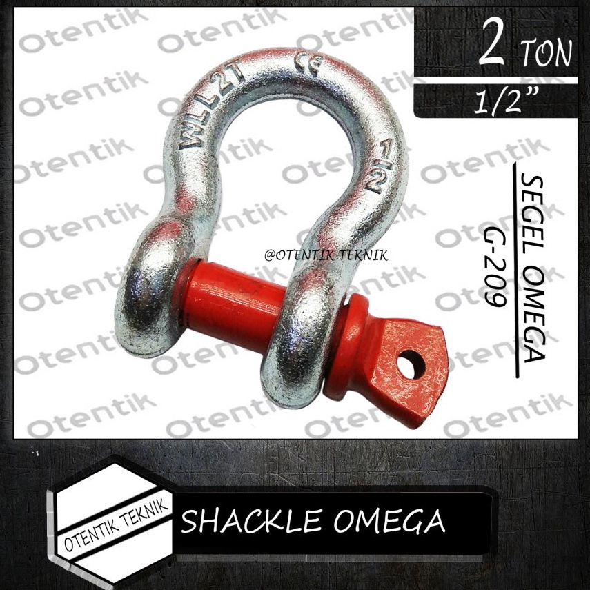 Jual Harga Murah SHACKLE OMEGA 2 TON KLEM SHAKEL 2TON SEGEL 2T 12 INCHI ...