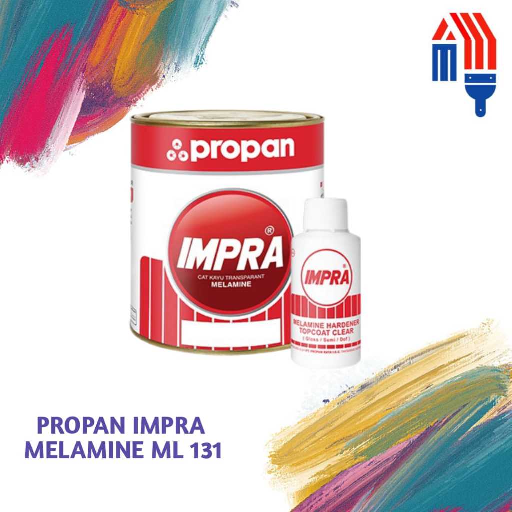 Jual IMPRA MELAMINE LACK ML 131 1 LTR + HARDENER TOPCOAT CLEAR (merah ...