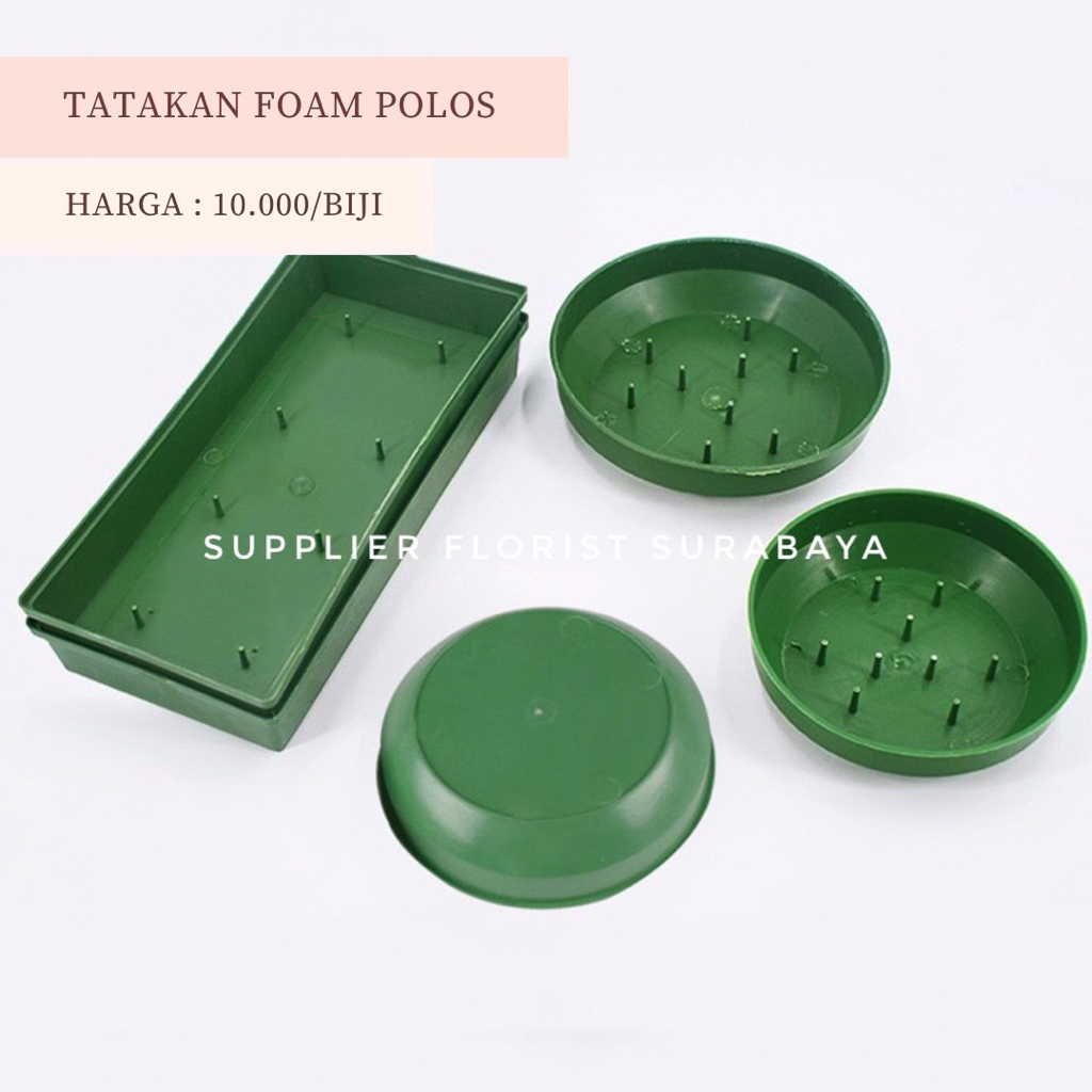 Jual [5 BIJI] TATAKAN FOAM PERSEGI PANJANG BULAT ALAS FOAM BASAH UNTUK ...