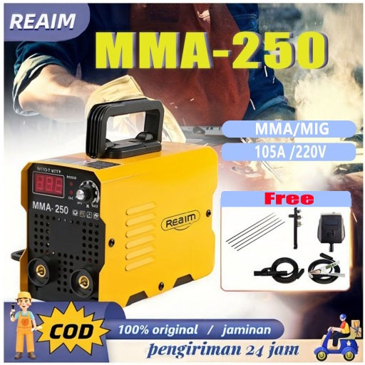 Jual RAEIM Mesin Las Inverter MMA-250 105A 450 watt Inverter Mesin las Mesin trafo las Mesin las ...
