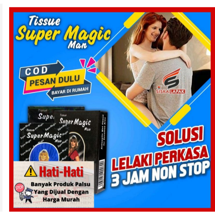 Jual Tissue / Tisu Super Magic Man Aroma Original - 1 Sachets | Shopee ...