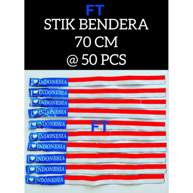 Jual Balon stick bendera merah putih 70 cm 20 pcs | Shopee Indonesia