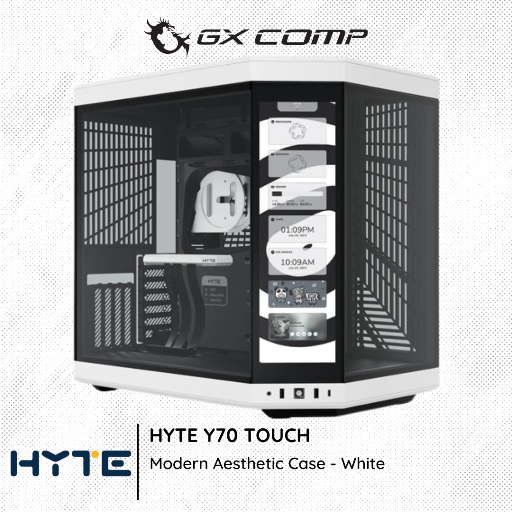 Jual HYTE Y70 White Touch Modern Aesthetic - CASING PC ATX - EATX | CPU ...