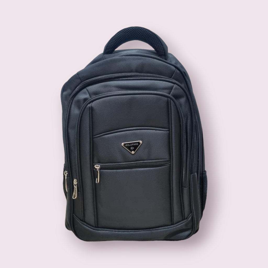 Jual Tas Ransel Backpack Laptop Jumbo 20 inch Expanding Polo Fans Hitam ...