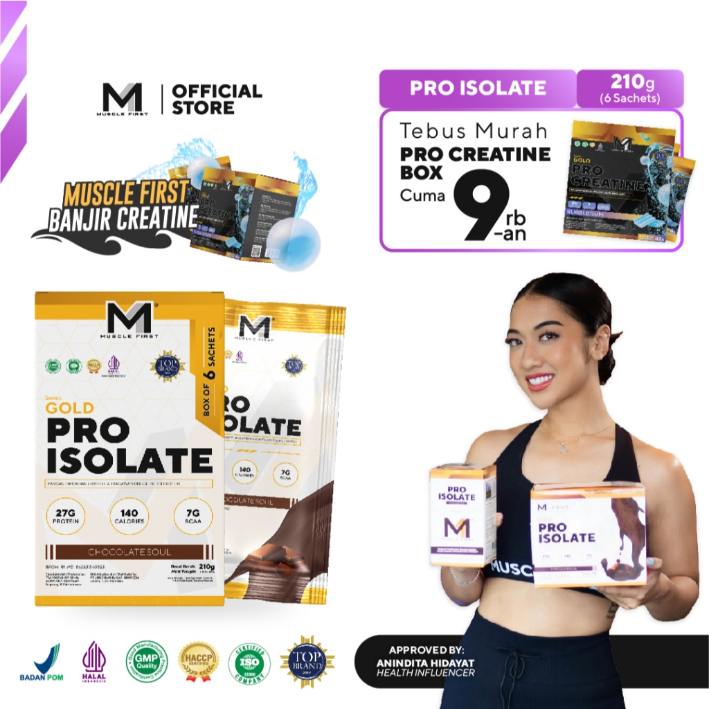 Jual MUSCLE FIRST Pro Isolate Box - Whey Protein Suplemen Fitness ...