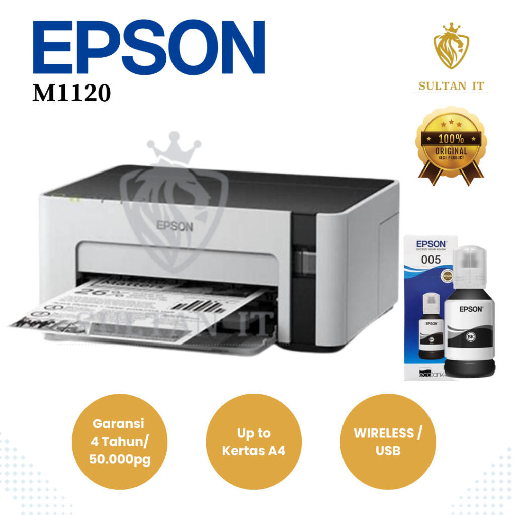 Jual Printer Epson EcoTank Monochrome M1100, M1120 Original | Shopee ...