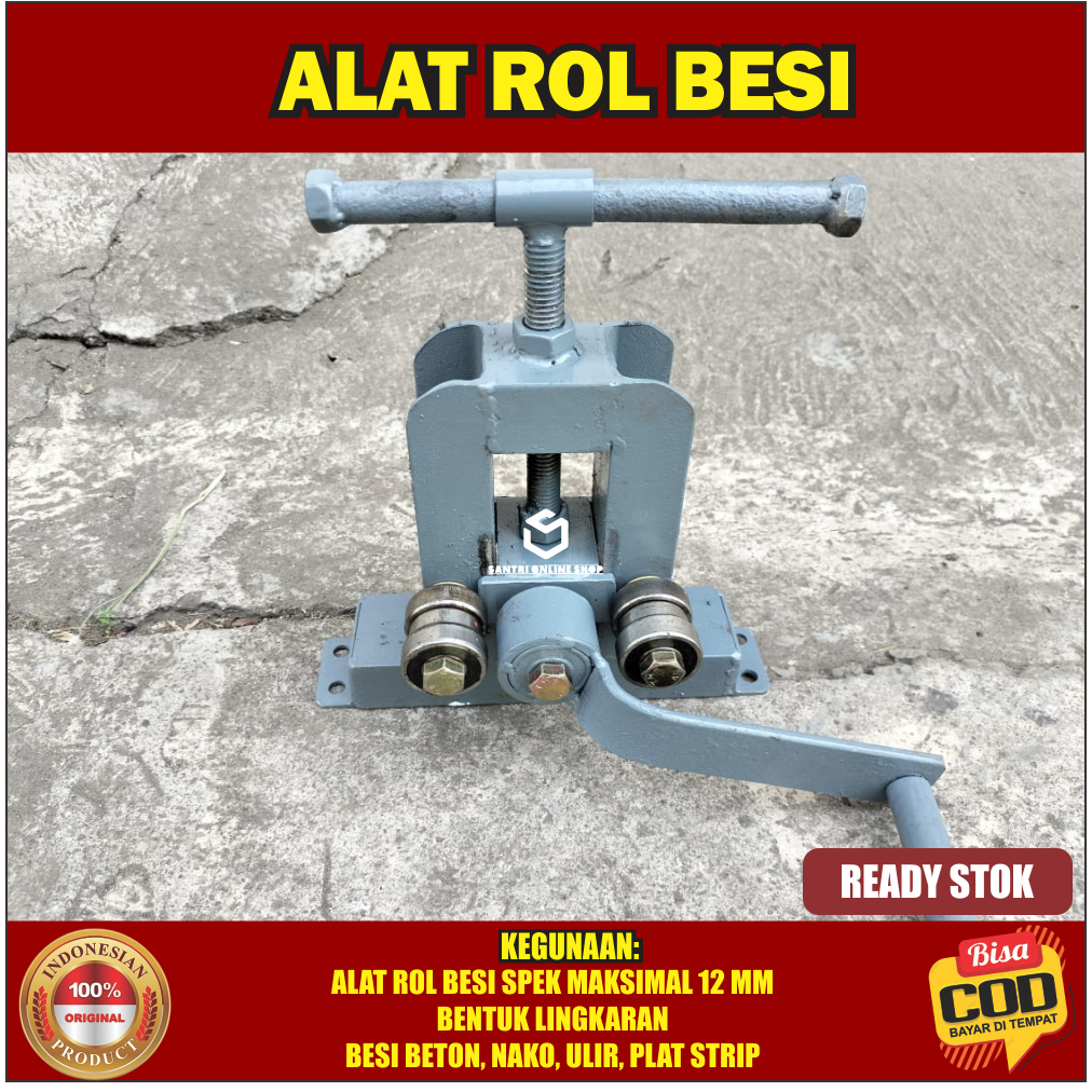 Jual Alat Rol Besi Manual Bentuk Lingkaran Spek 12mm Penekuk Besi Beton ...