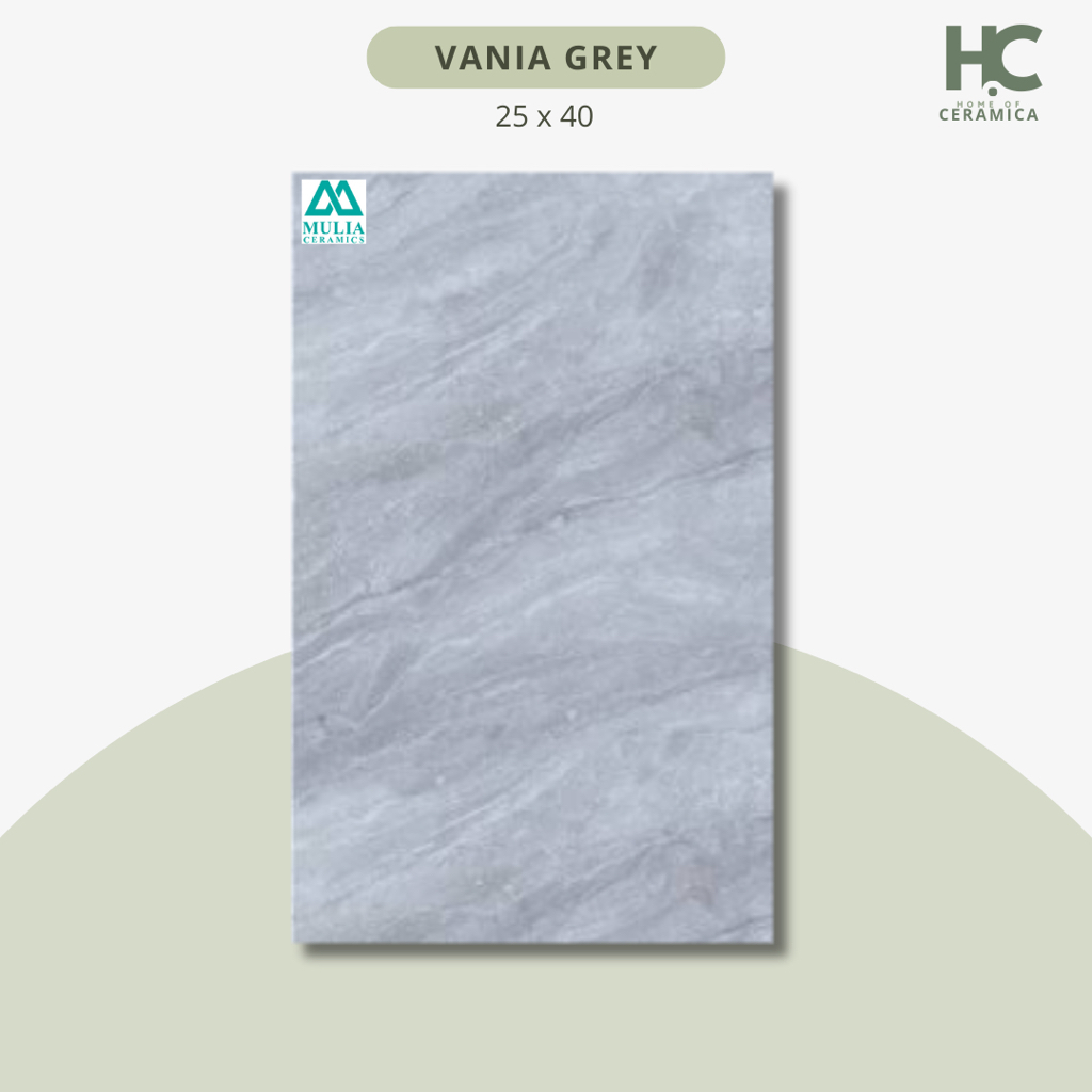 Jual Keramik Dinding WC/ Dapur - VANIA GREY 25X40 - MULIA (KW 2 ...