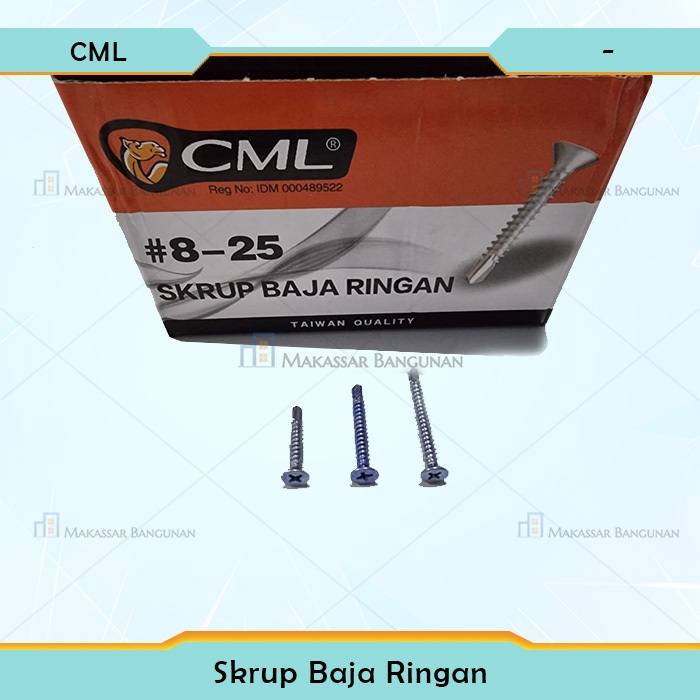 Jual Skrup / Sekrup Drilling Baja Ringan CML #8 Isi 1000 Pcs | Shopee ...