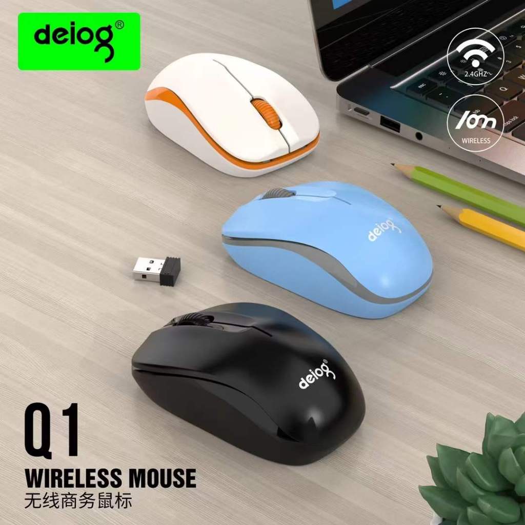 Jual Mouse Wireless USB Bosston Delog Mouse Wireless Kantor Color ...
