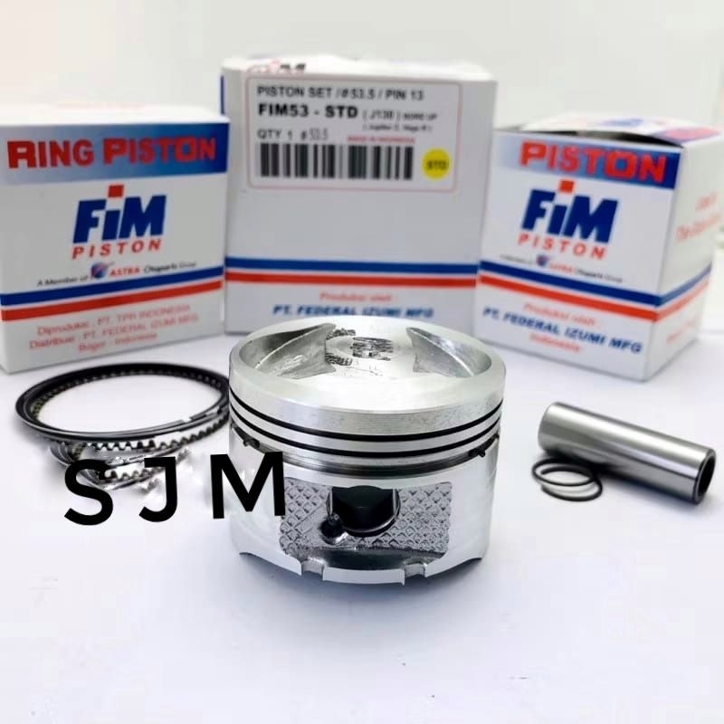 Jual promo piston fim pin 13 51 51.5 52 52.5 53.5 54 54.5 55 55.25 56 ...