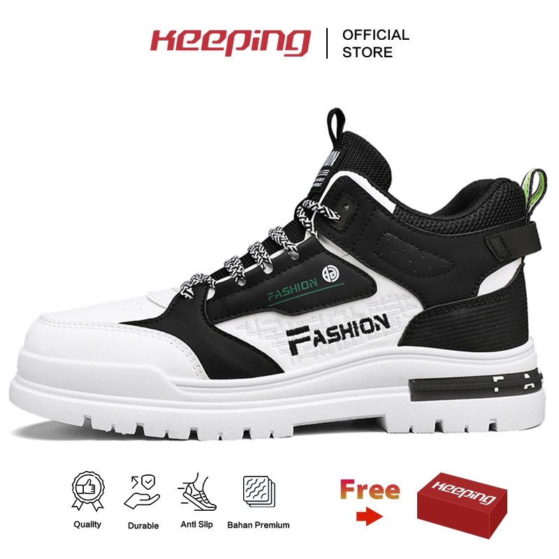Jual Keeping Sepatu Pria Sneakers Sporty Kuliah Sepatu Casual Olahraga ...