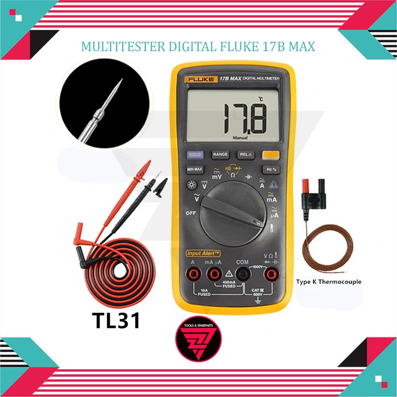 Jual Avometer Digital Fluke 17B Max Original Quality / Multitester ...