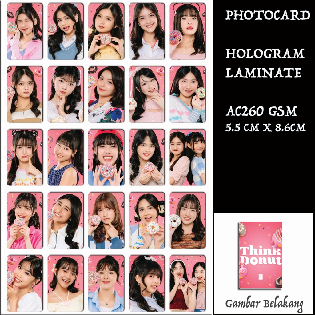Jual [2 Sisi ] Photocard JKT48 Gracia Selca Isi 25 Pcs | Shopee Indonesia