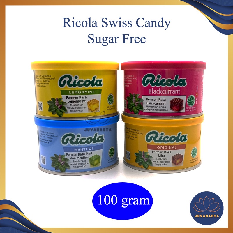Jual Permen Ricola Swiss Candy Aneka Rasa Menthol Lemon Mint Original Herb Blackcurrant Sugar ...