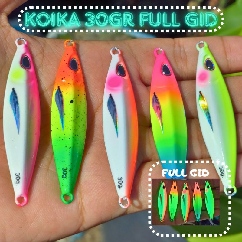 Jual METAL JIG KOIKA 30 GRAM FULL GID | Shopee Indonesia