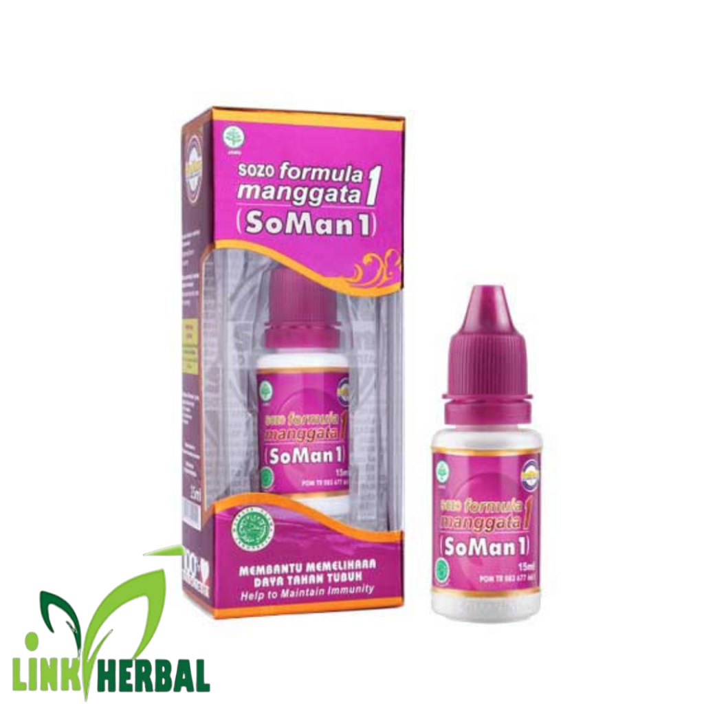Jual SoMan 1 Sozo Formula Manggata | Jamu Tetes Soman Per Botol 15 Ml ...