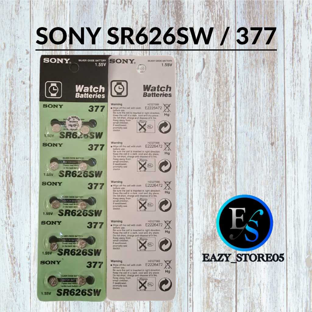 Jual Baterai Sony LR626 377 Alkaline Battery 1,55V / Batre Batrai LR ...