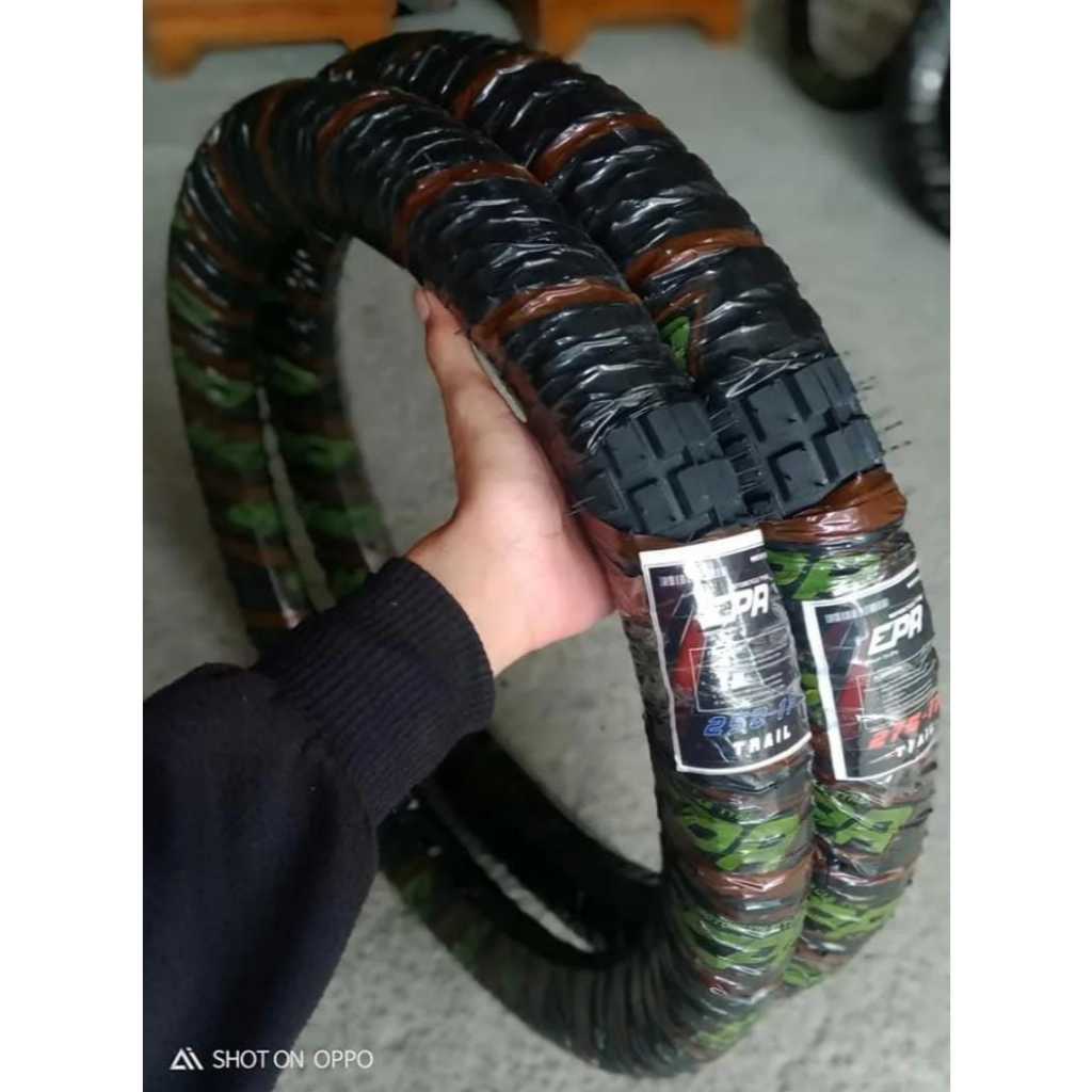 Jual ban trail sepasang depan belakang ring 17 ukuran 250 ring 17 dan ...