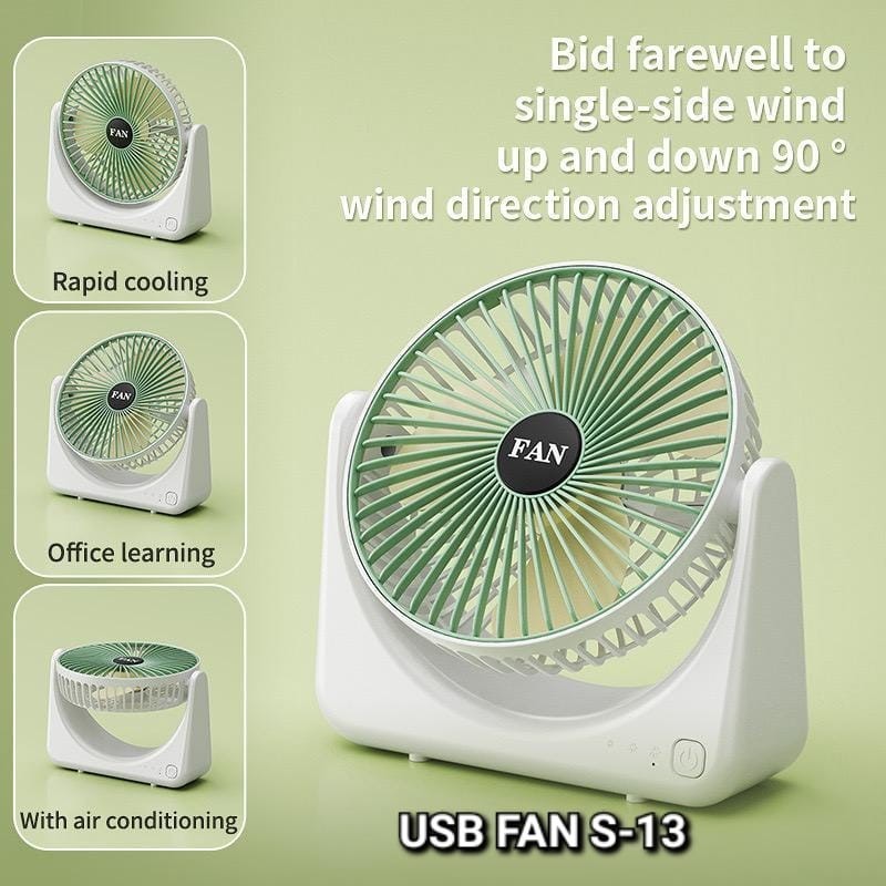 Jual FAN PORTABLE S-13 / KIPAS ANGIN PORTABLE USB COOLING FAN / MINI ...