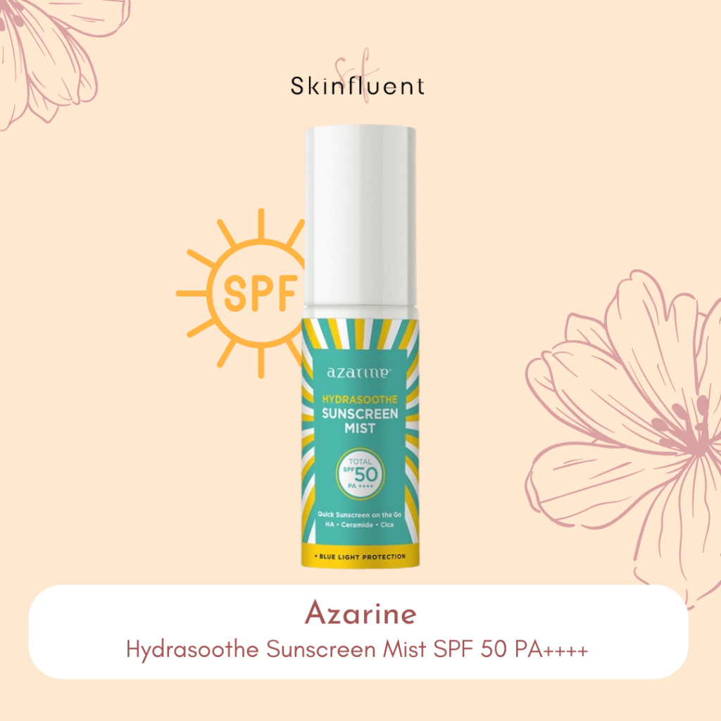 Jual Azarine Hydrasoothe Sunscreen Mist SPF 50 PA++++ 60ml Sunscreen ...