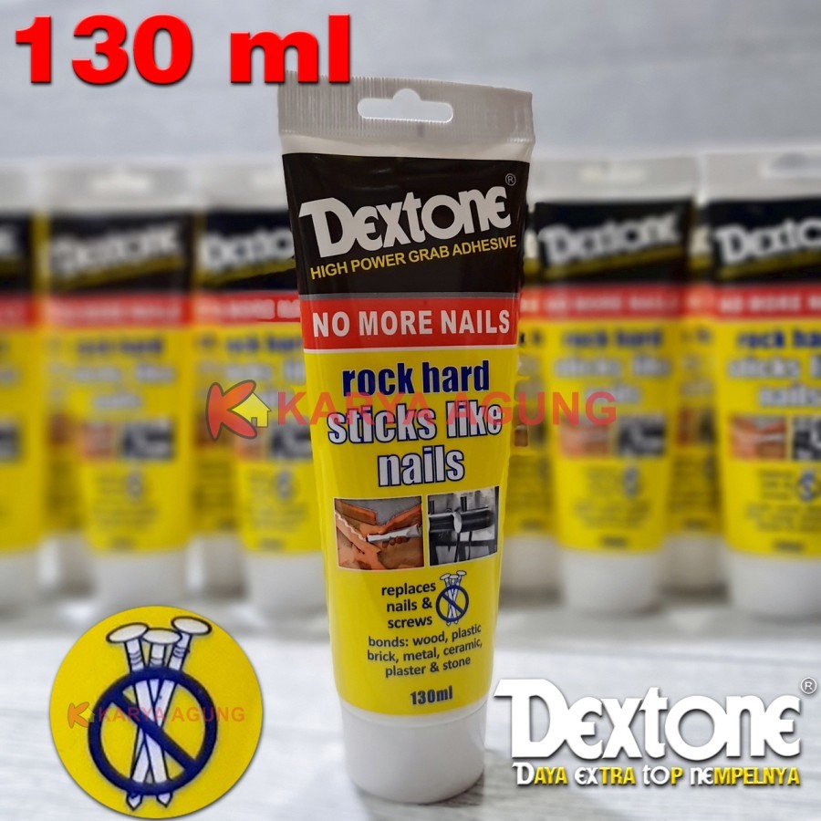 Jual DEXTONE No More Nails 130ml / Lem Keramik Kayu Metal Wall Panel ...