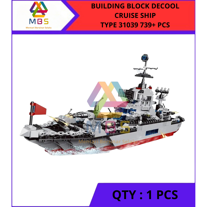 Jual MAINAN SUSUN BALOK DECOOL LEGO KAPAL PERANG BATTLE SHIP TYPE 31039 ISI 739+ PCS | Shopee ...