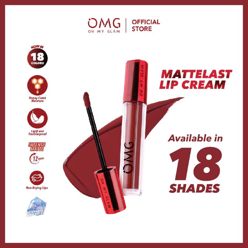 Jual OMG OH MY GLAM MATTE KISS LIP CREAM 18 SHADES NEW COLOR NEW ...