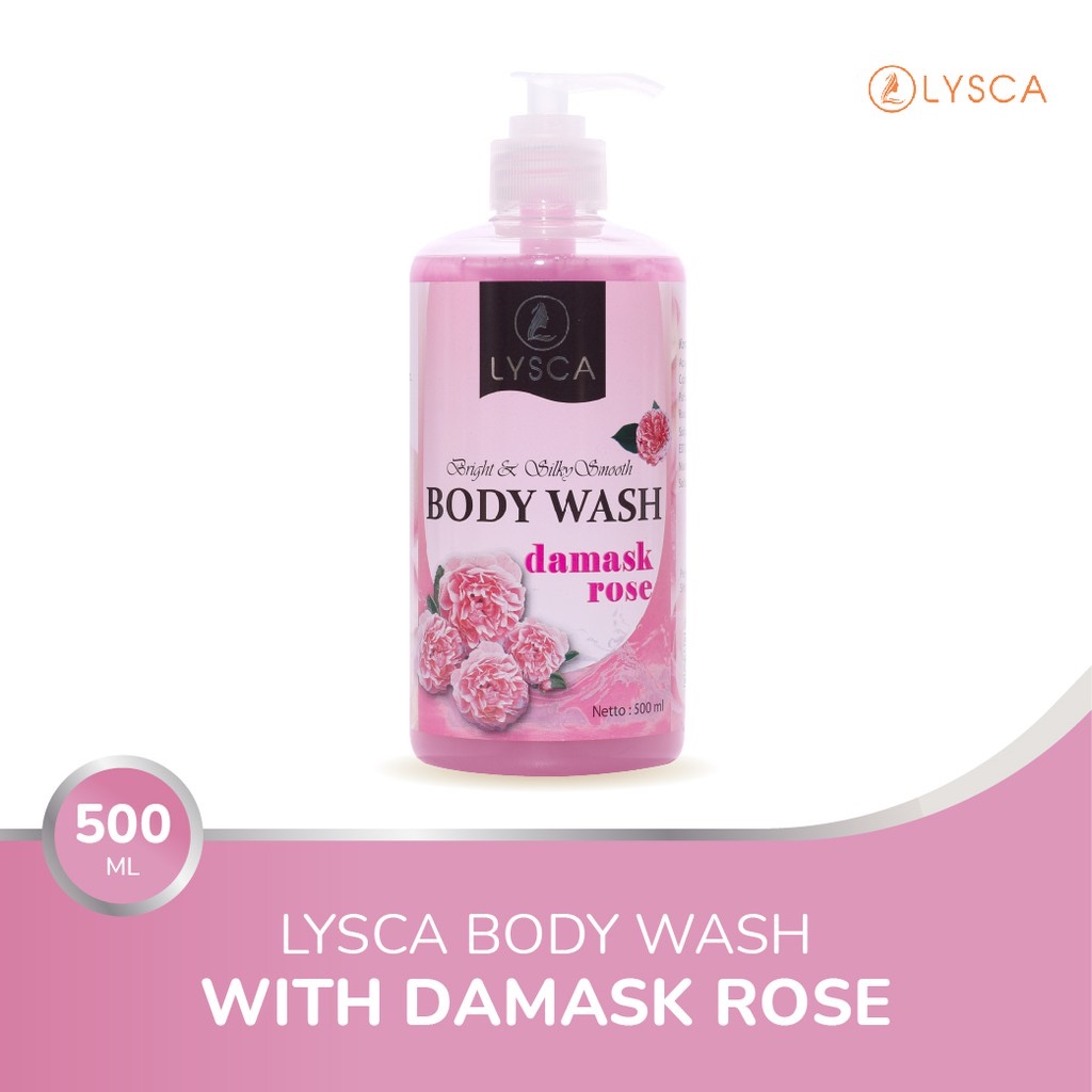 Jual LYSCA Body Wash Sabun Cair Aroma Damask Rose 500ml | Shopee Indonesia
