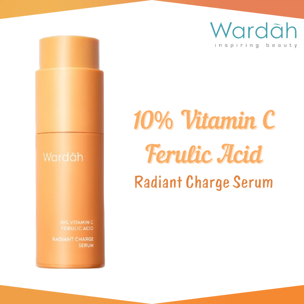Jual Wardah Vitamin C Ferulic Acid Radiant Charge Serum 20ml/Brightening Serum/Serum Wajah ...