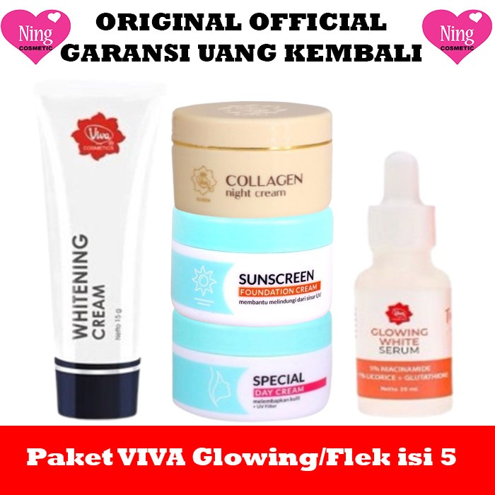Jual Viva Basic Skincare Flek Hitam Kusam Kering Pori Besar Bruntusan Wajah Berminyak ORIGINAL ...
