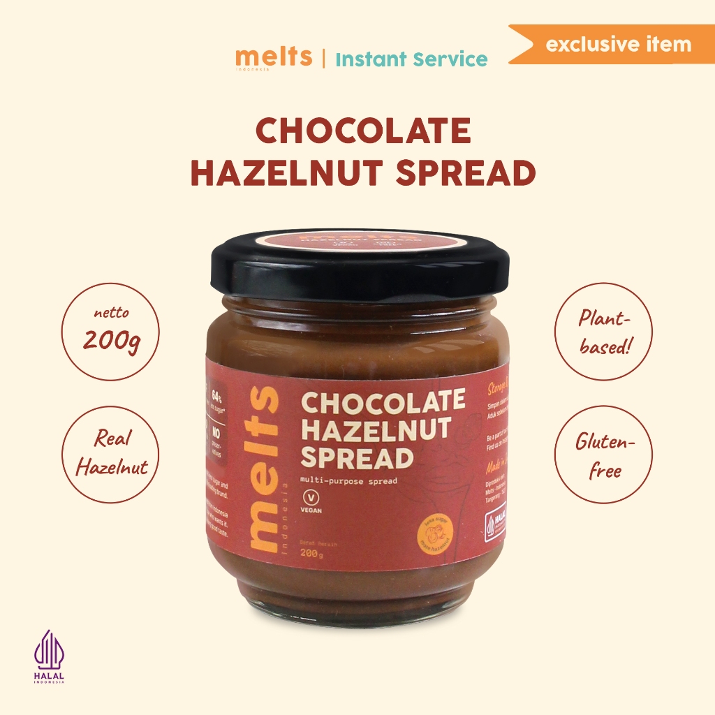 Jual Instant Service - Melts Chocolate Hazelnut Spread | Selai Roti ...