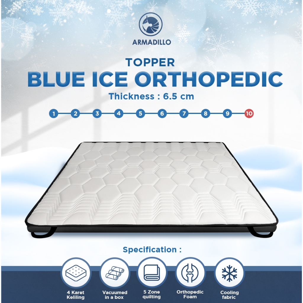 Jual Armadillo - Blue Ice Topper Orthopedic 6,5cm | Shopee Indonesia