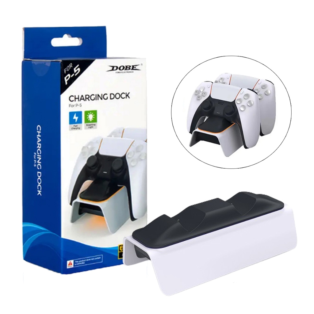 Jual DOBE Charger Joystick PS5 TP5 0521B Dual Charging Dock Fast ...