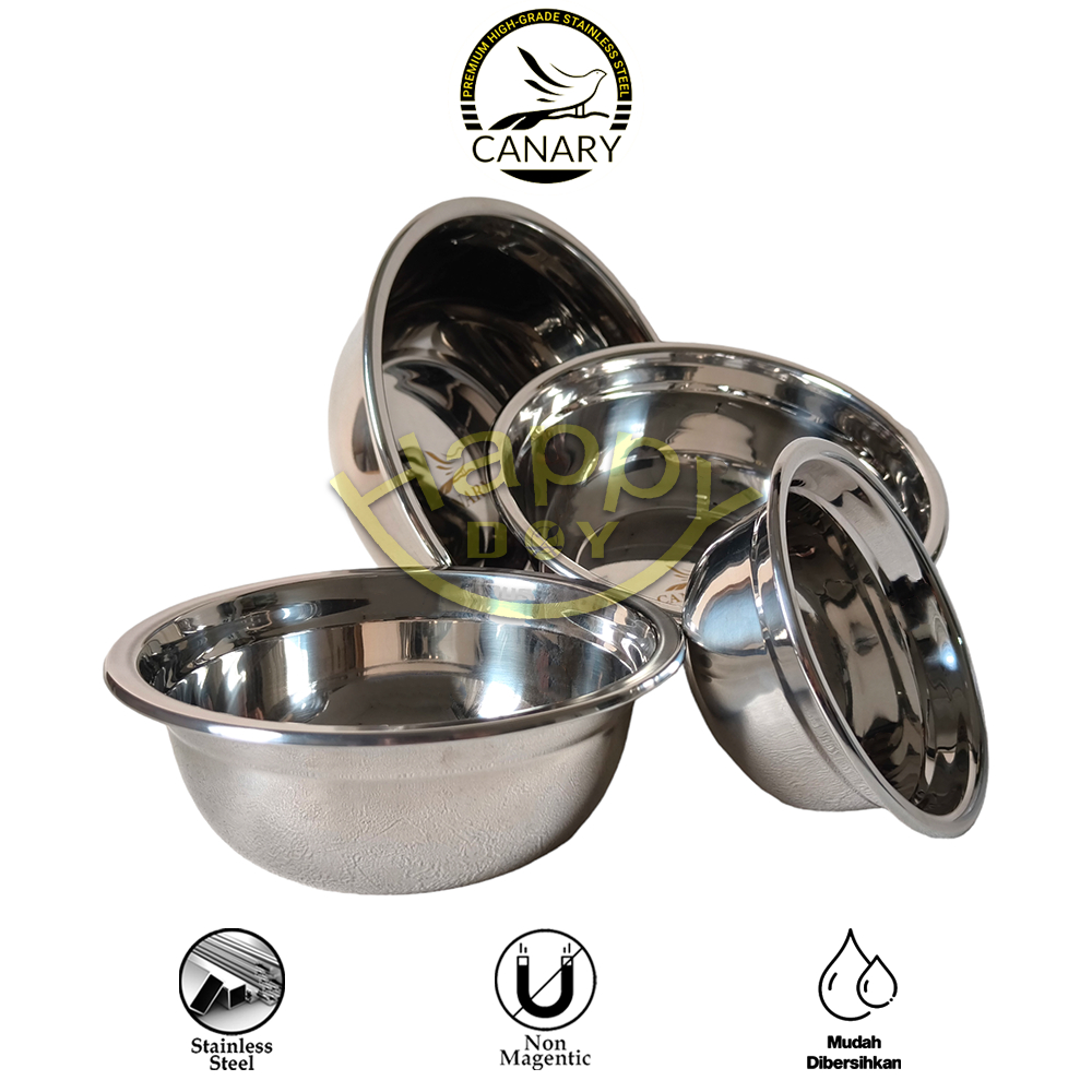 Jual BASKOM CUCI | BASIN | BASKOM BULAT STAINLESS STEEL TEBAL 14-24CM ...