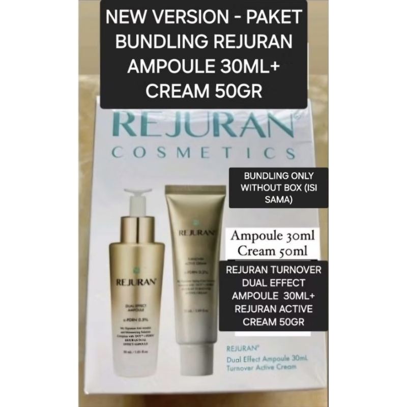 Jual REJURAN BUNDLING - GOLD SET AMPOULE + CREAM (NEW VERSION & LIMITED ...
