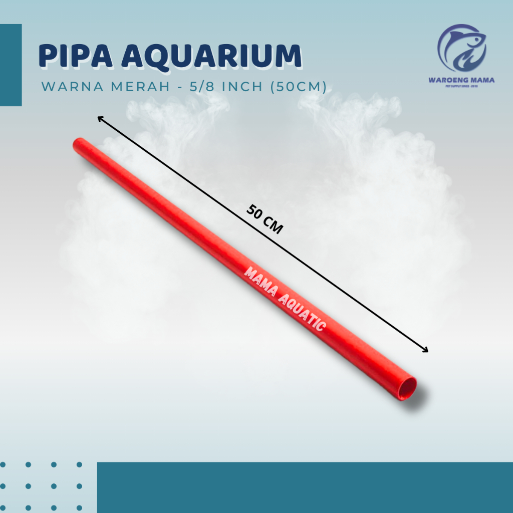 Jual Pipa Aquarium Warna MERAH 5/8 inch Panjang 50cm Pipa Undergravel ...