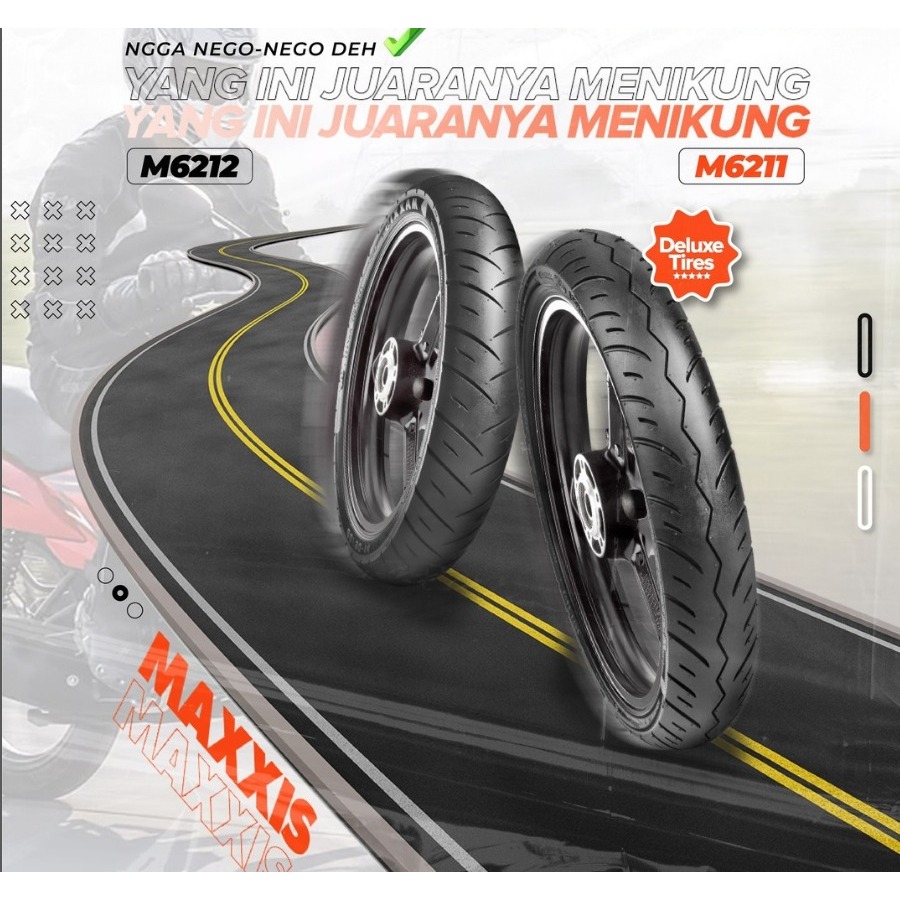 Jual SNI Ban MAXXIS 70/90-16, 80/90-16, 90/80-16 M6212Y TUBELESS Ban ...